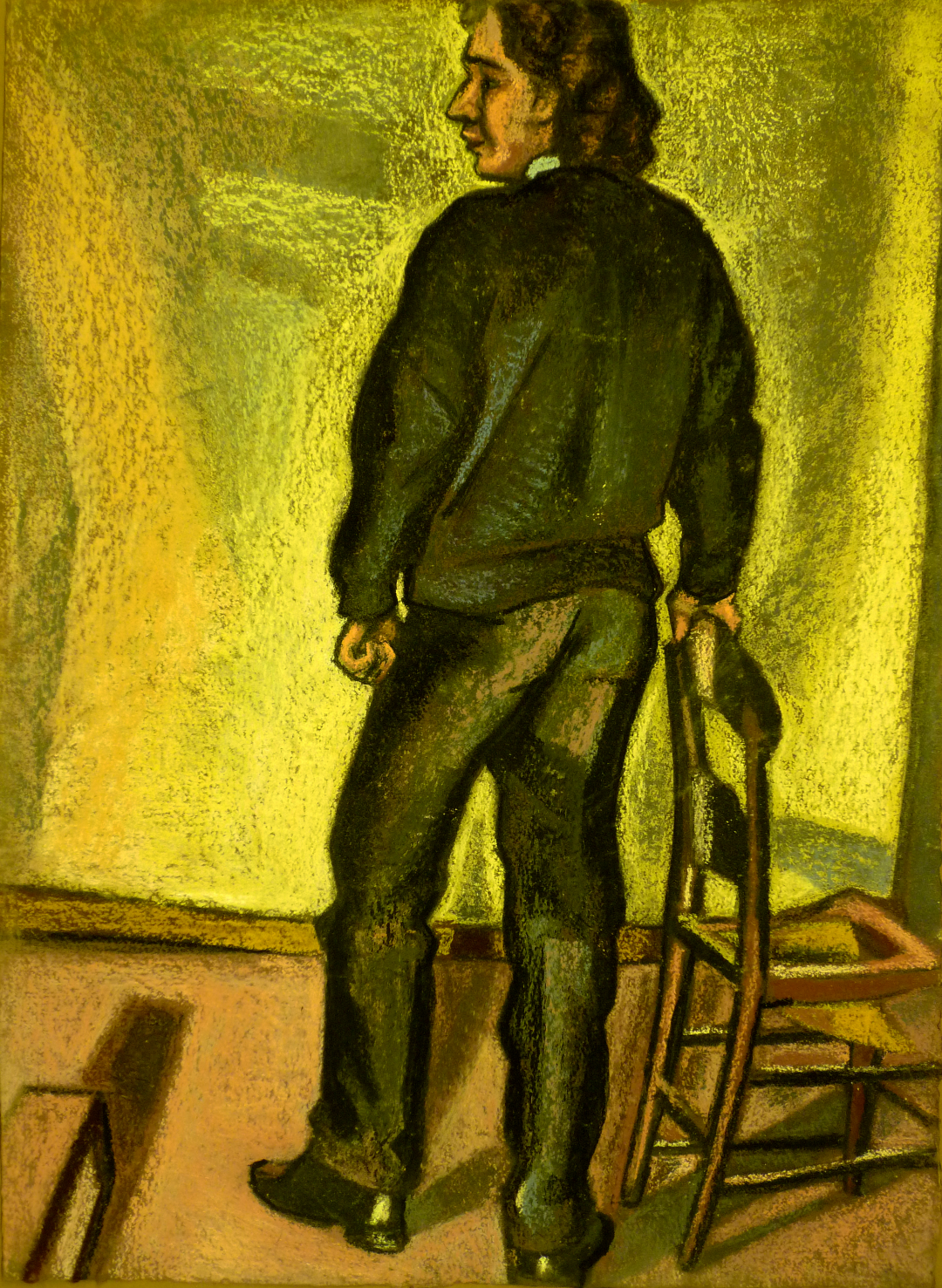 Man with Chair (study for “Drunkard’s Progress”) – Gabriel Laderman